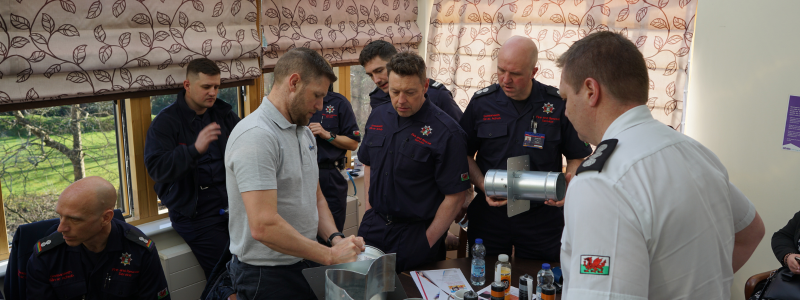 MAWW Fire & Rescue visit Kensington Court Milford Haven | ateb